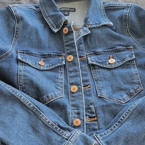 J. Crew Factory | Jackets & Coats | Dark Blue J Crew Factory Jean ...